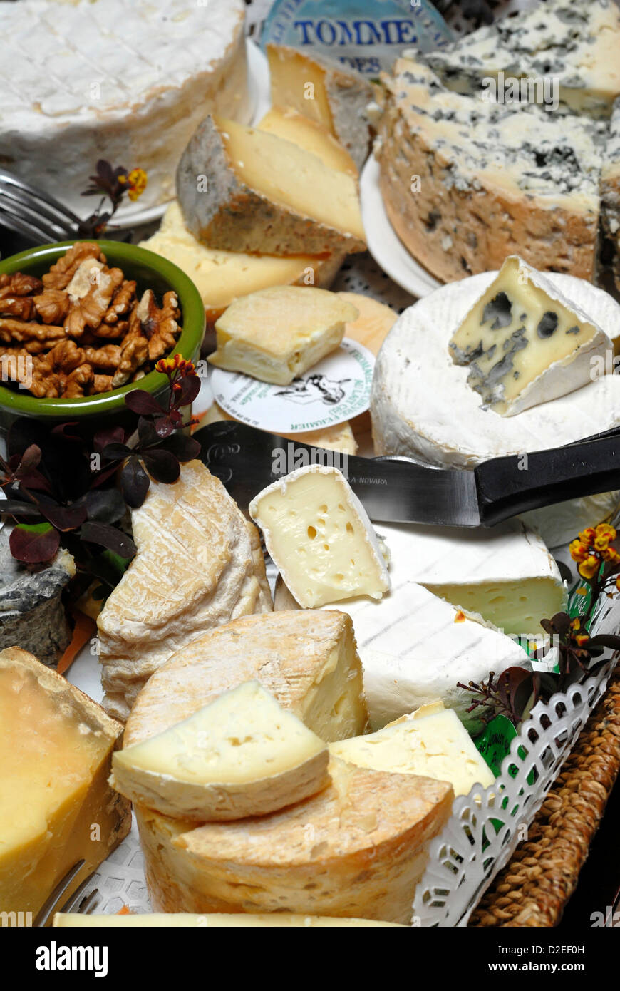 France, cheese platter Stock Photo - Alamy
