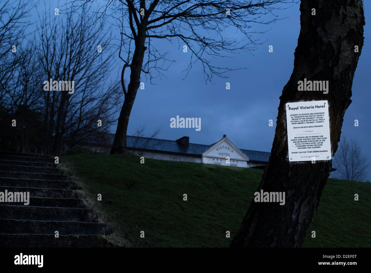 Royal Victoria hotel, LLanberis Stock Photo - Alamy