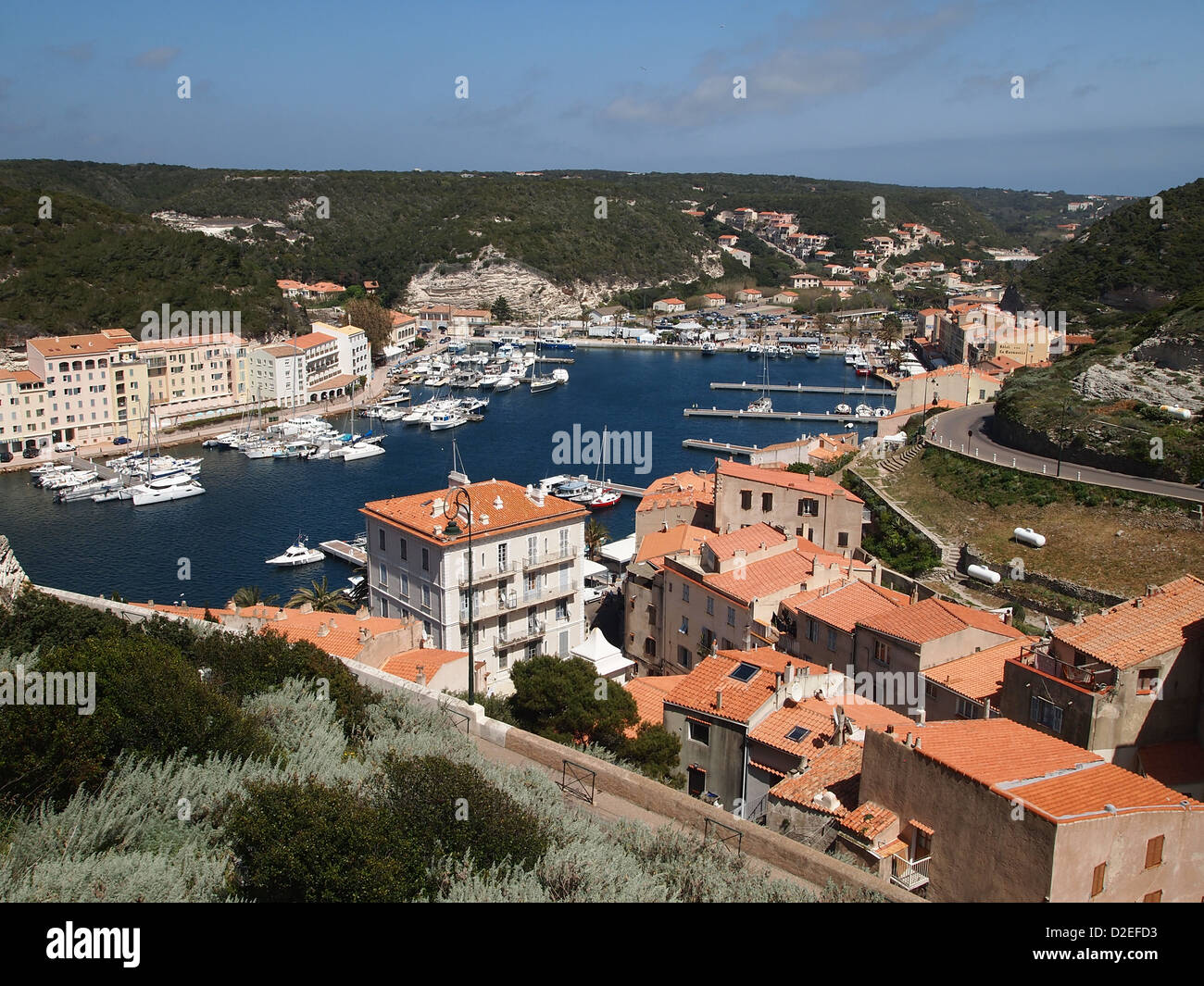 An interesting port in Bonifacio on Corsica island Stock Photo - Alamy