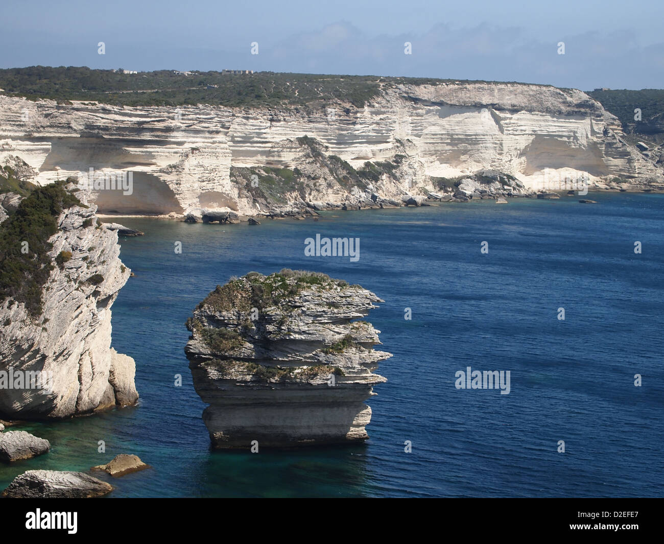 A mighty rock in a bay Stock Photo - Alamy