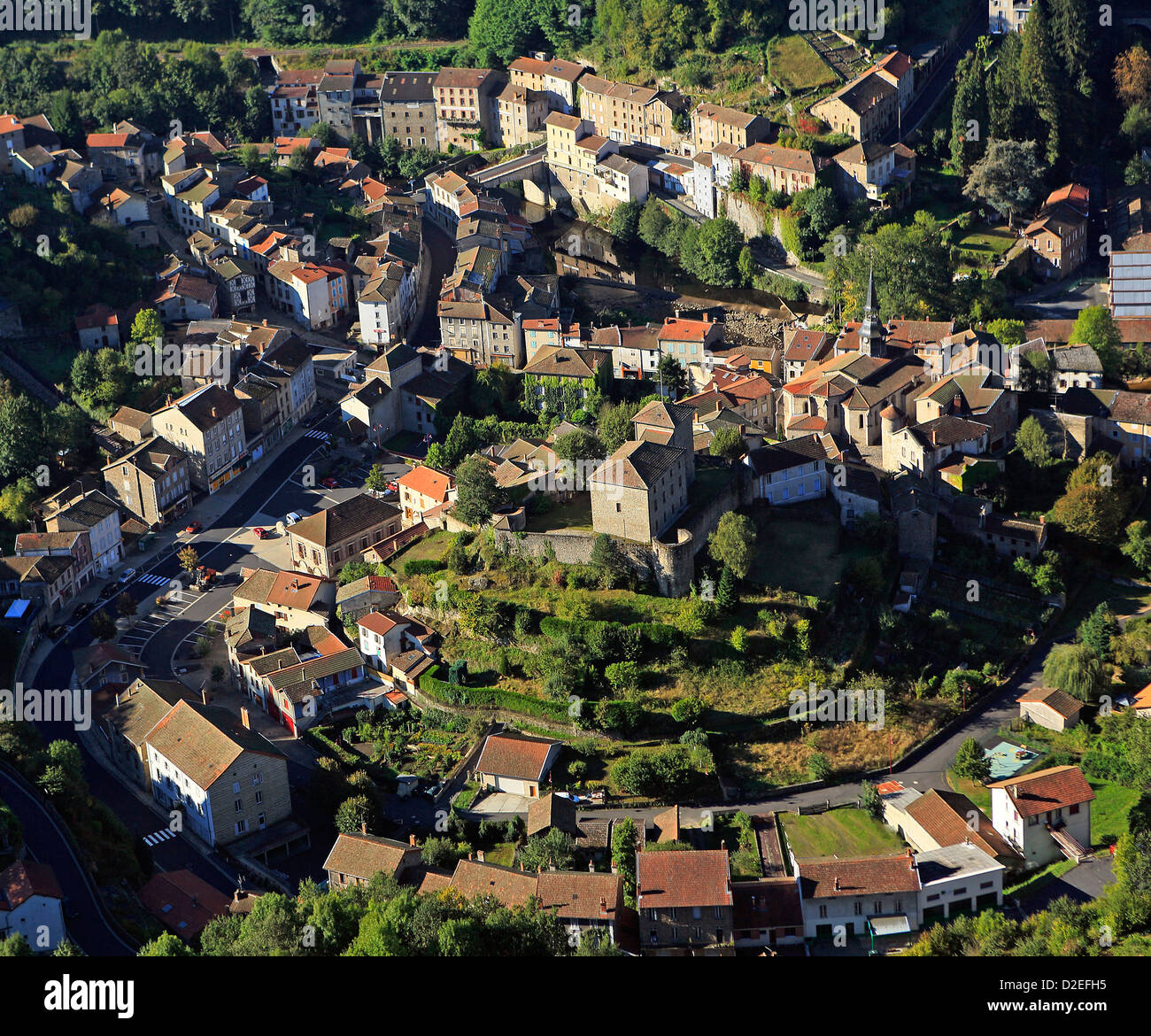 France, Puy-de-Dôme (63), Olliergues village Stock Photo - Alamy