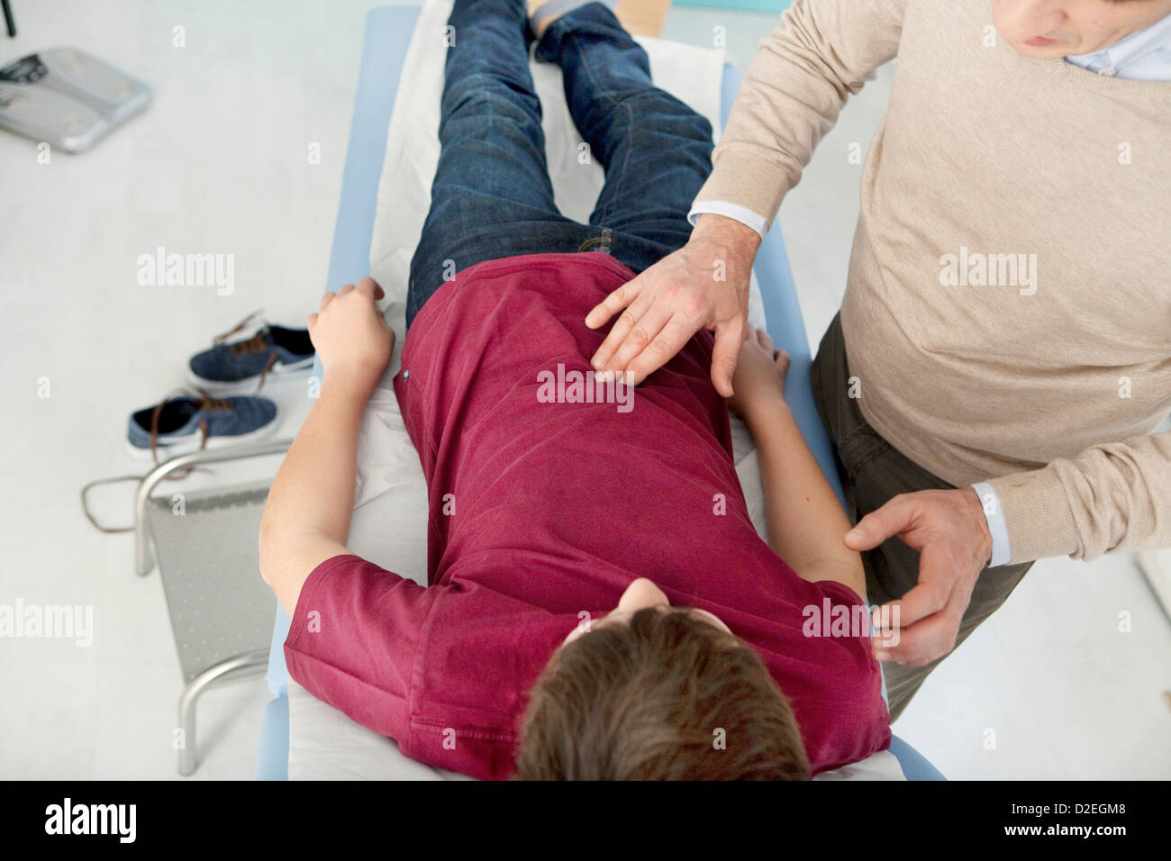 Abdomen Palpation Child High Resolution Stock Photography and Images ...