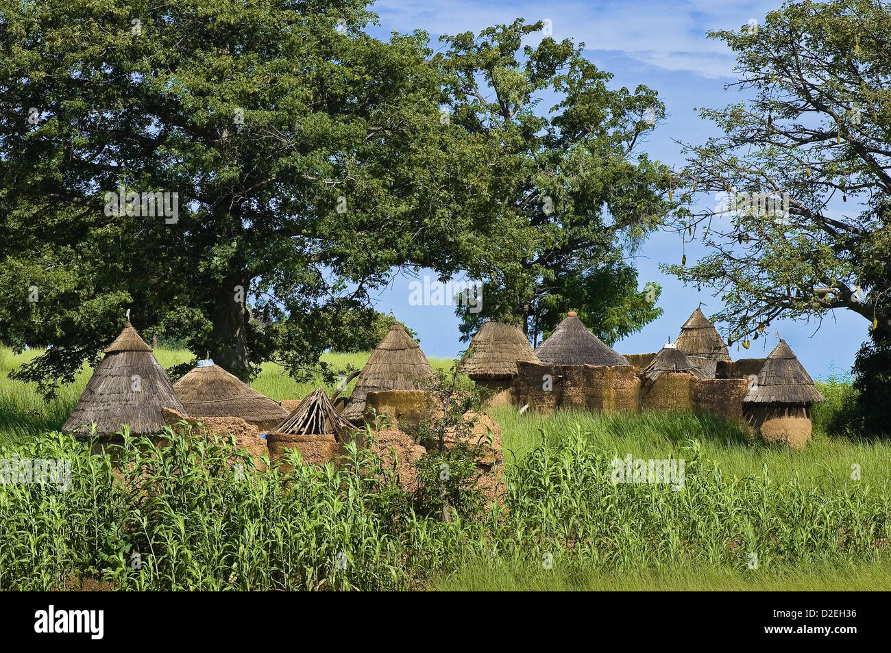 Benin, Atacora County, Koutagou, Tata Somba made with banco , typical ...