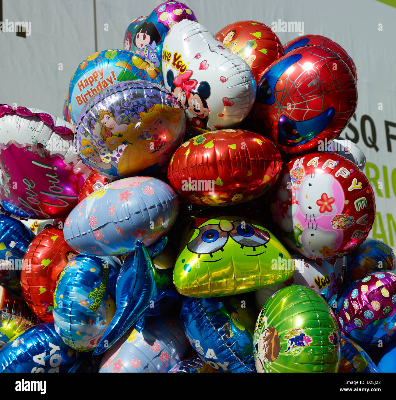 Bunch of Balloons Stock Photo - Alamy