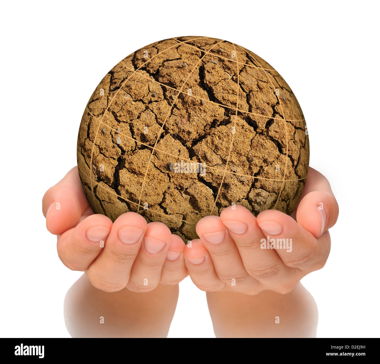 Texture of cracks in mud Cut Out Stock Images & Pictures - Alamy