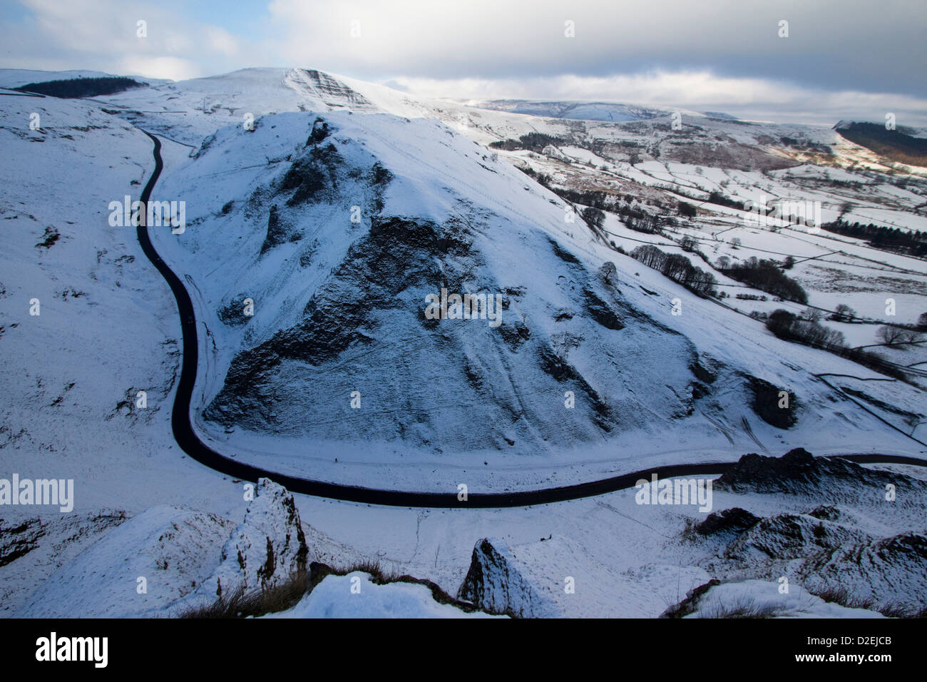 Winnats Pass Snow Road High Resolution Stock Photography and Images - Alamy
