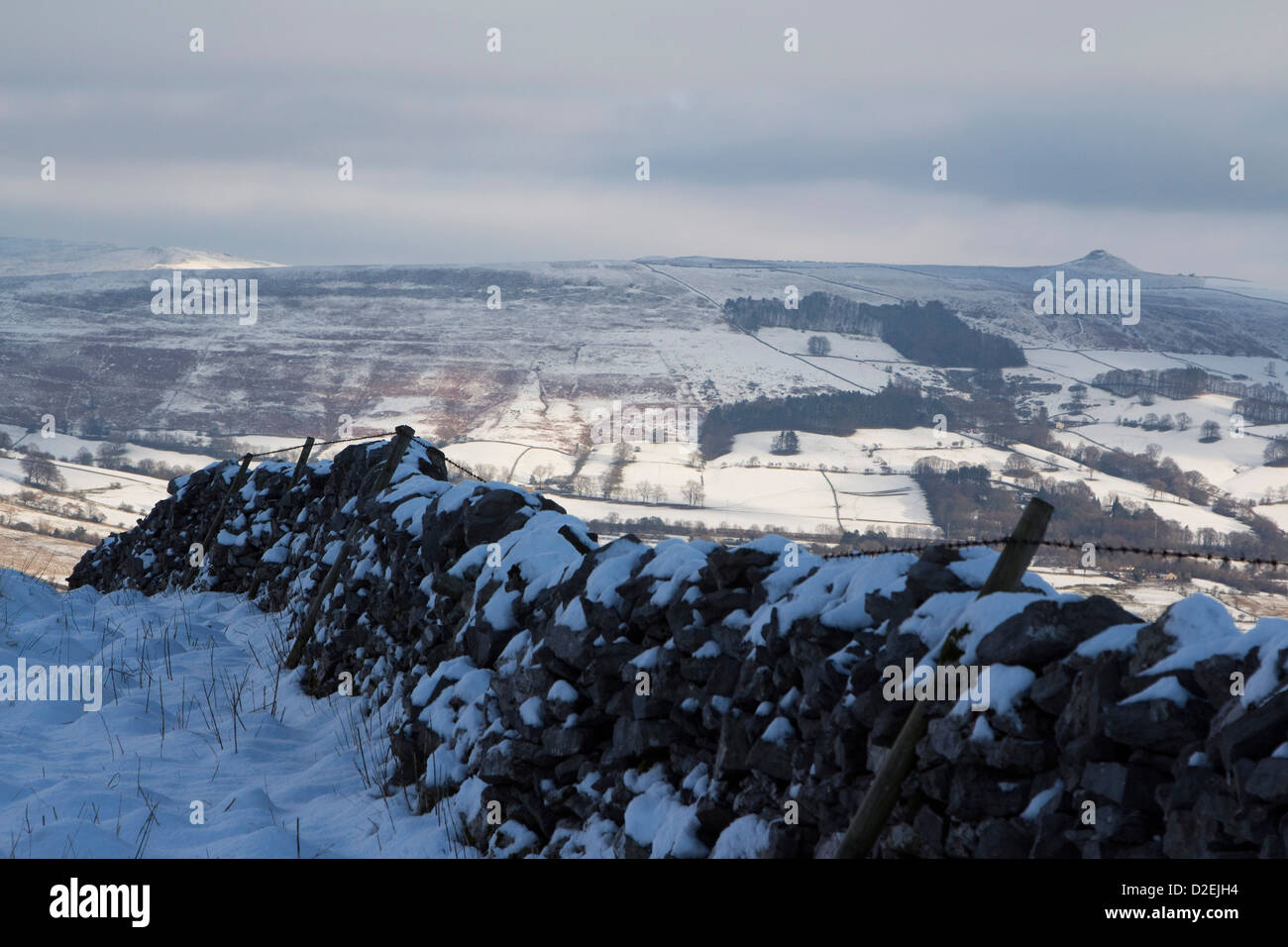 Winnats pass snow road hi-res stock photography and images - Alamy
