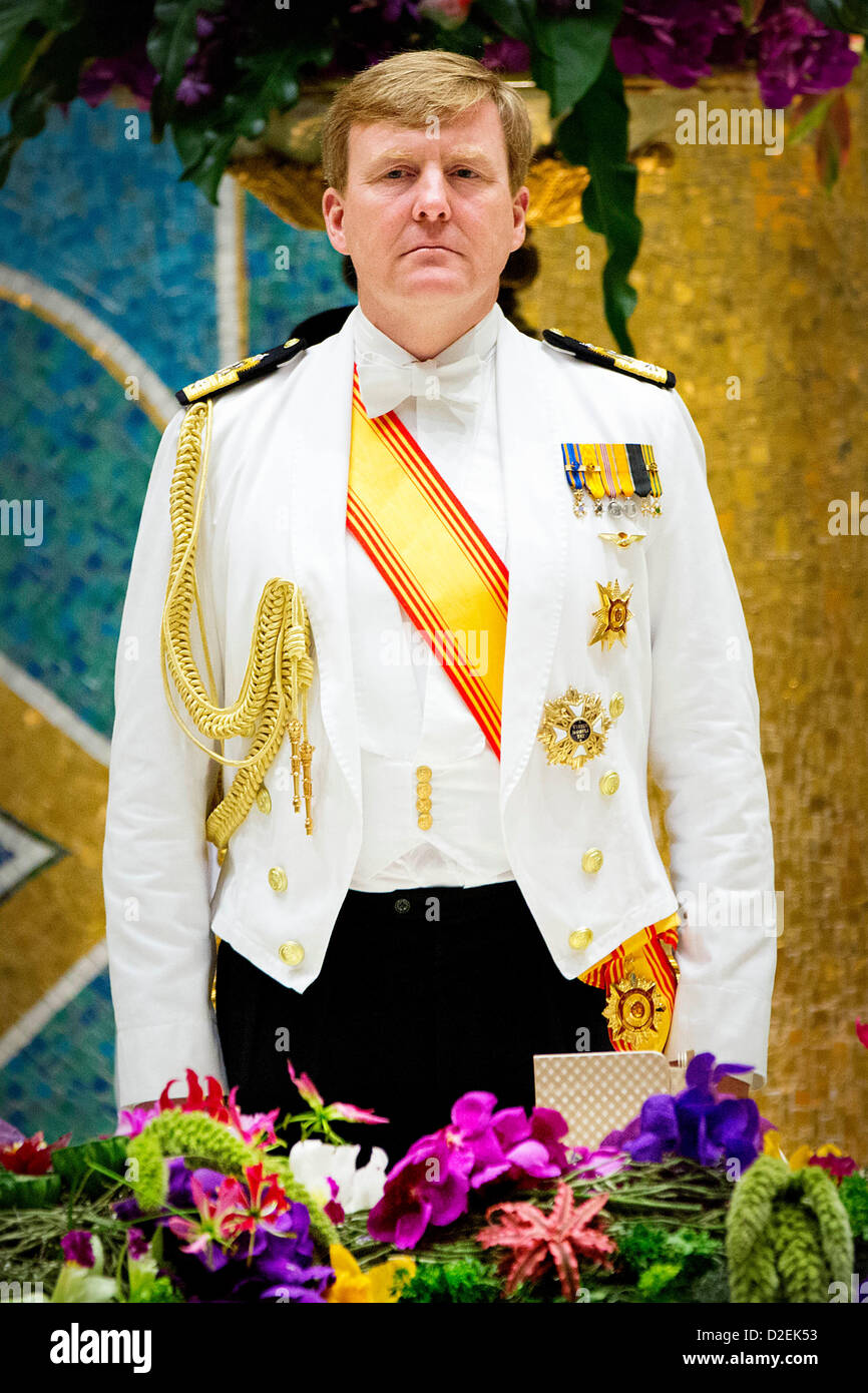 Dutch Crown Prince Willem-Alexander attends the State Banquet in Bandar ...