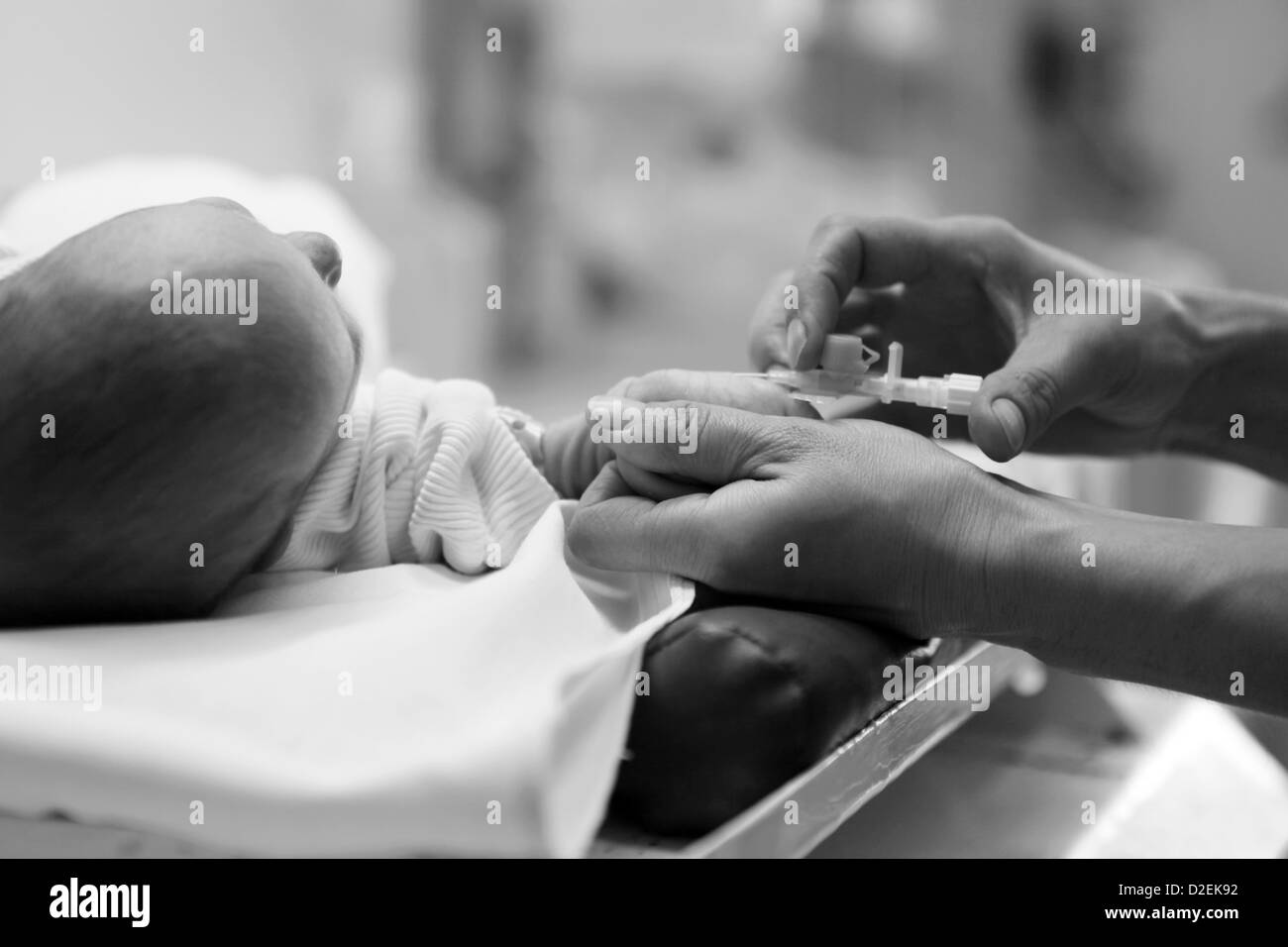Premature baby Black and White Stock Photos & Images - Alamy