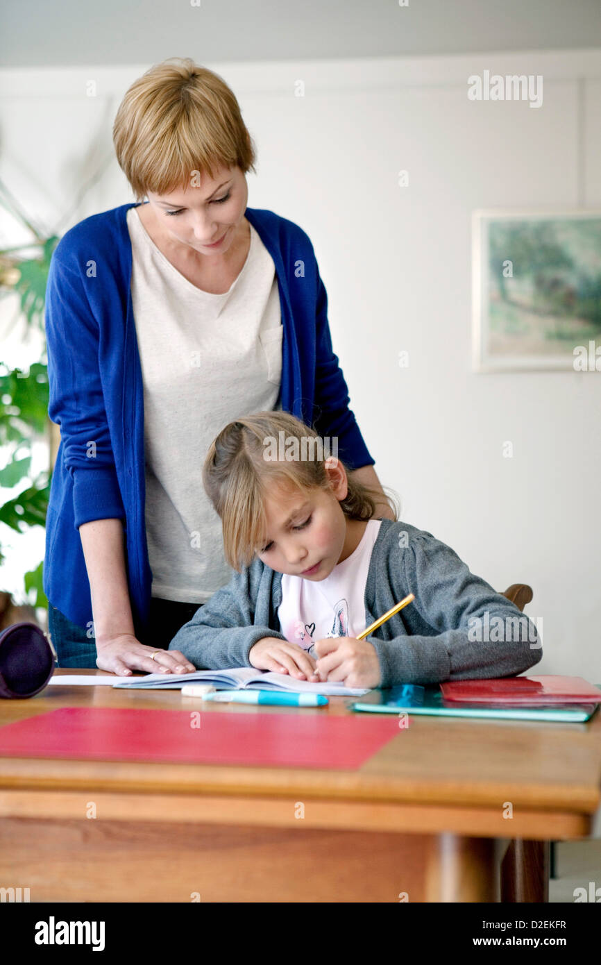 CHILD DOING HOMEWORK Stock Photo - Alamy