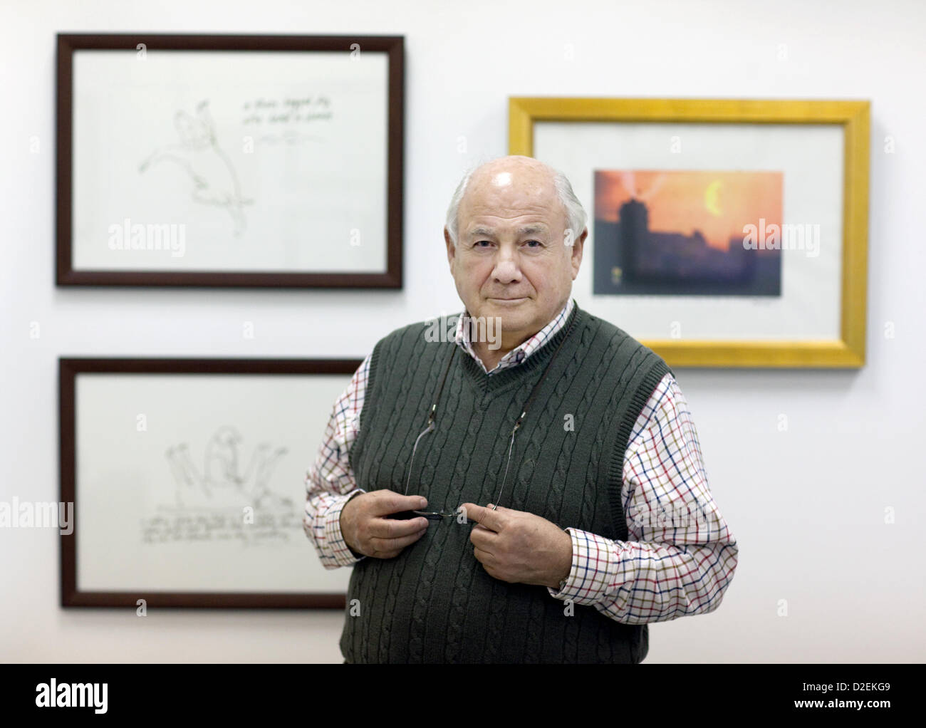 Salford artist Harold Riley has set up a shop a The Lowry Outlet mall ...