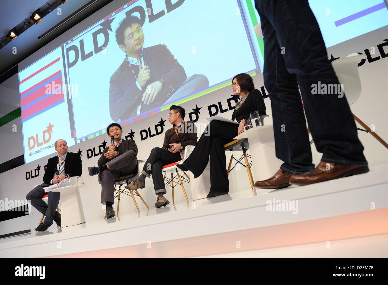 MUNICH/GERMANY - JANUARY 21: (l-r) Duncan Clark, Steven Goh, Kevin Lee ...
