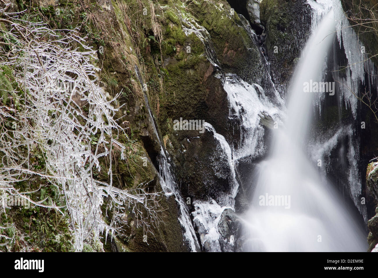 aira force waterfall lake district cumbria england uk Stock Photo - Alamy