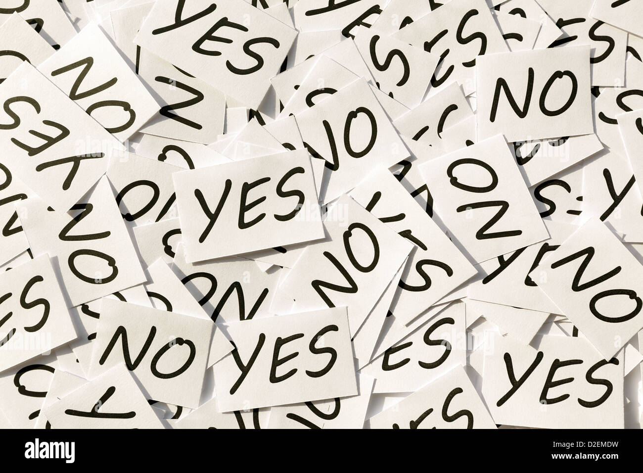 Yes or no hi-res stock photography and images - Alamy