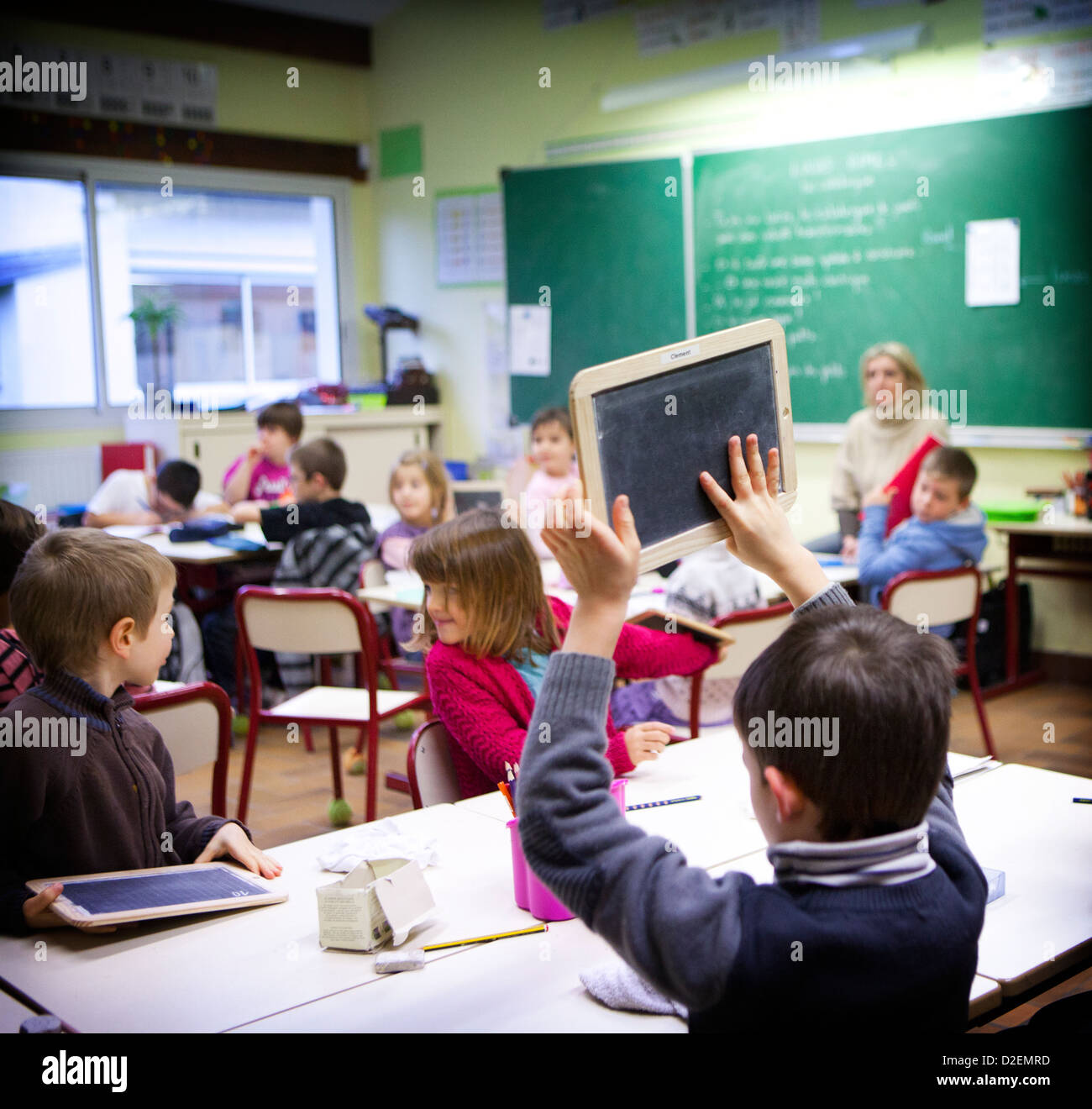 PRIMARY SCHOOL CLASS Stock Photo - Alamy