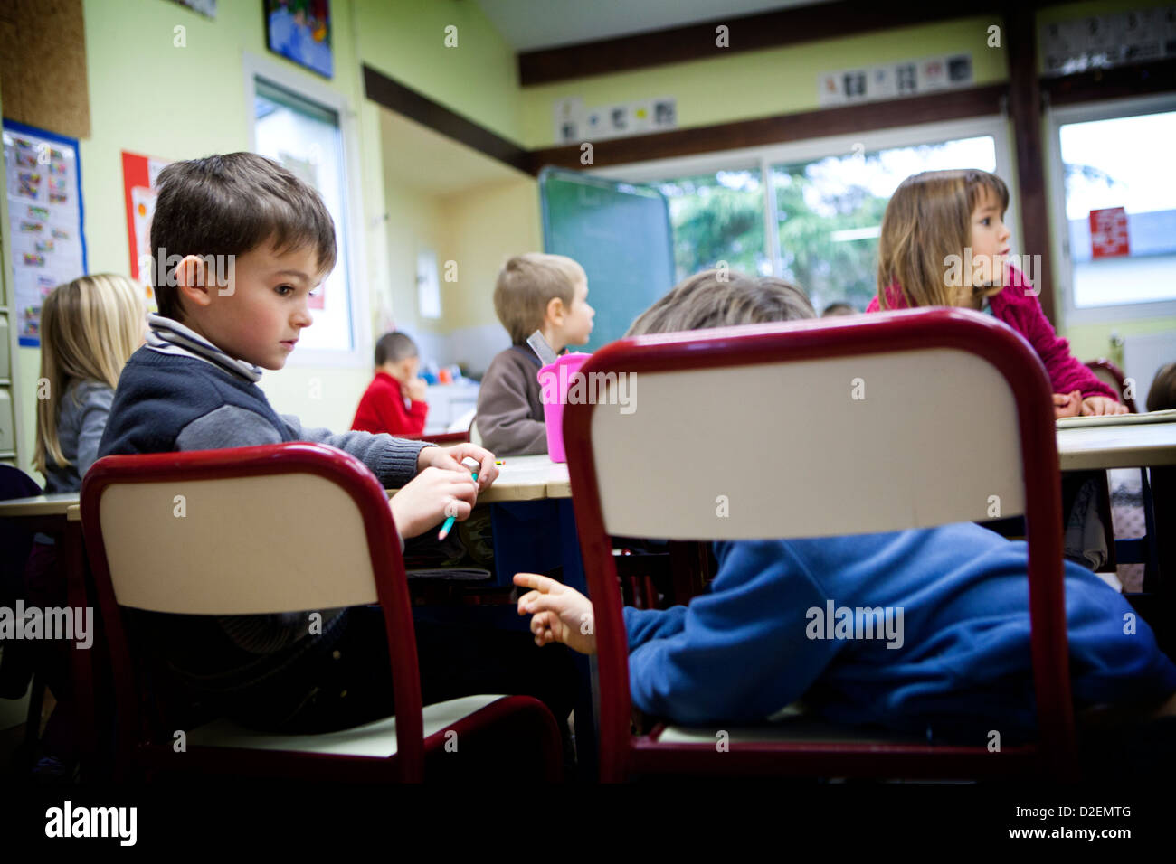 PRIMARY SCHOOL CLASS Stock Photo - Alamy