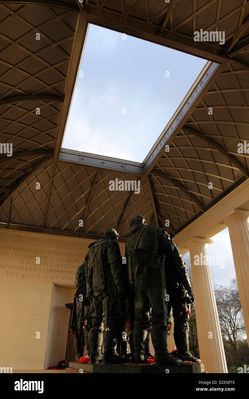 The RAF Bomber Command Memorial,situated at the western end of Green ...