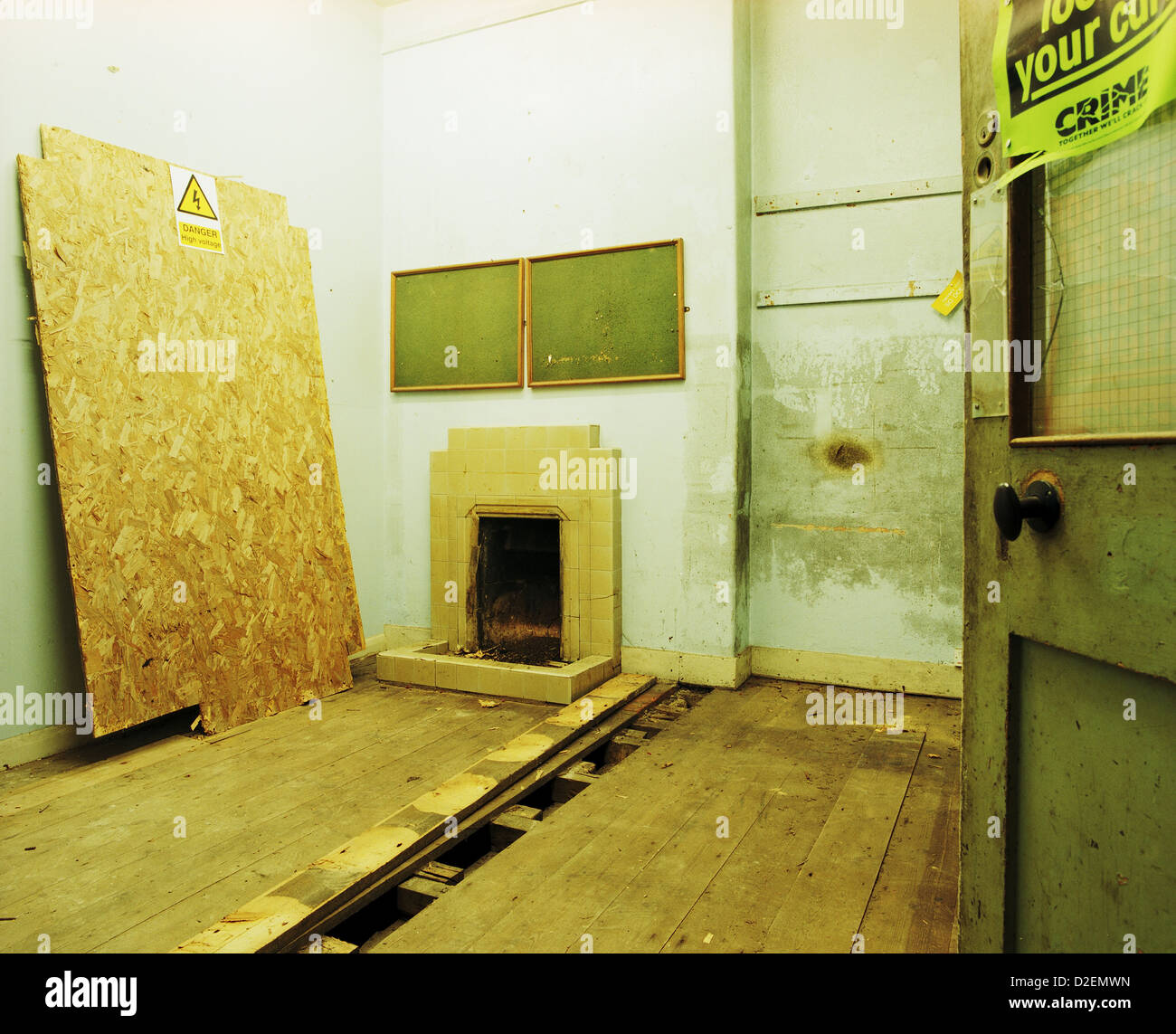 Room in abandoned derelict workhouse hospital Stock Photo - Alamy