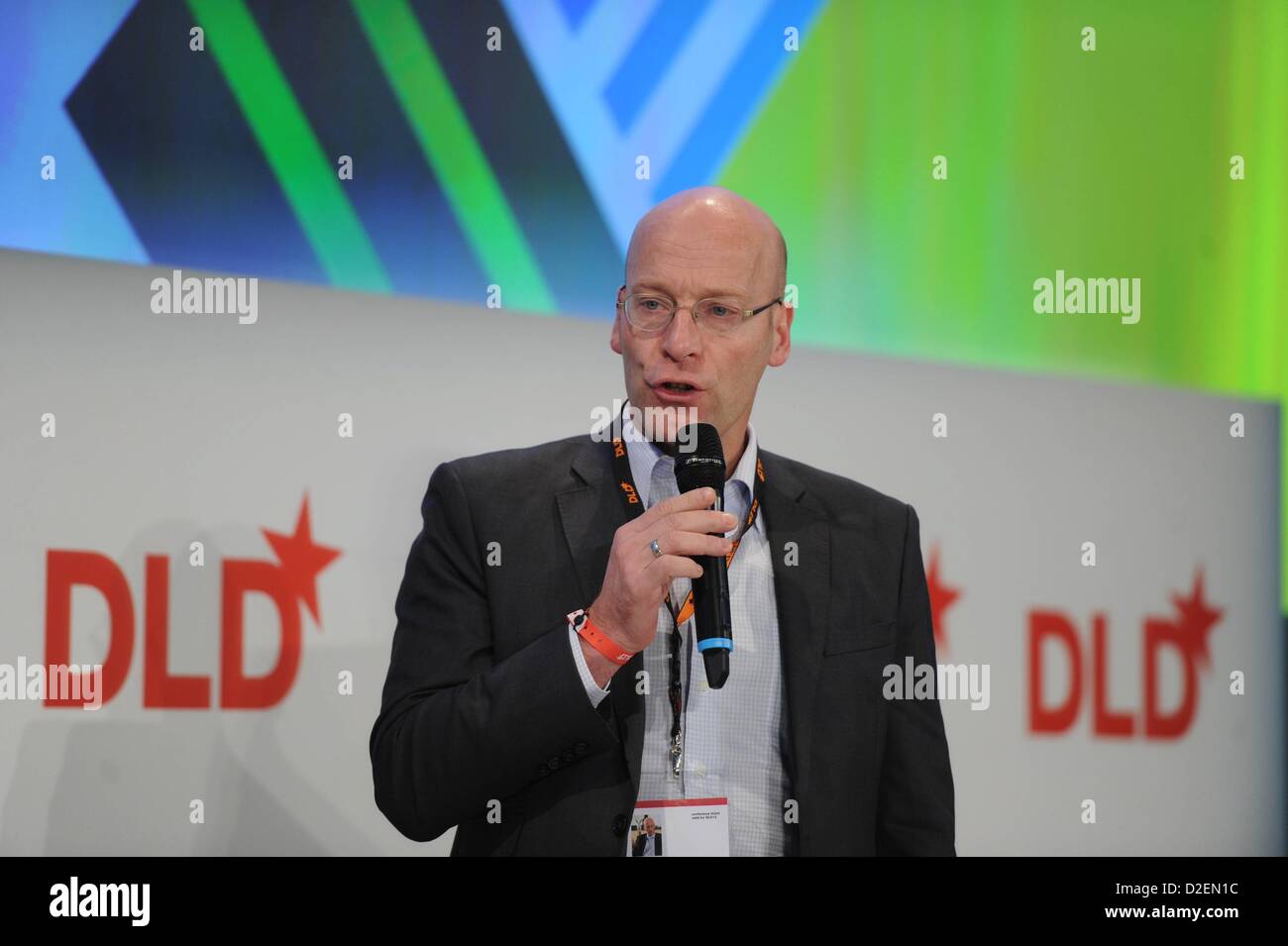 MUNICH/GERMANY - JANUARY 21: Roman Friedrich speaks on the podium ...