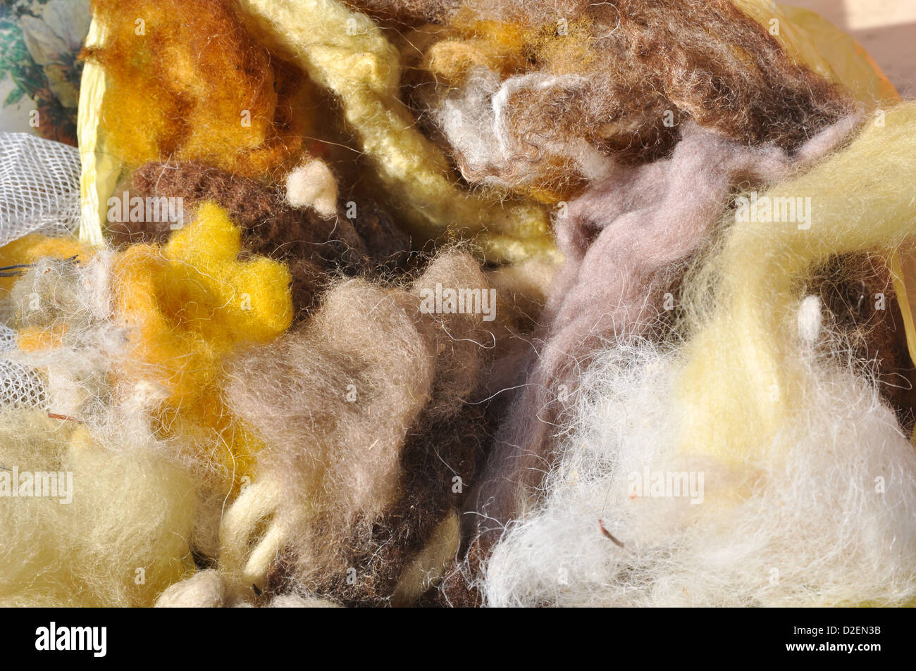 Carded (brushed) wool Stock Photo - Alamy