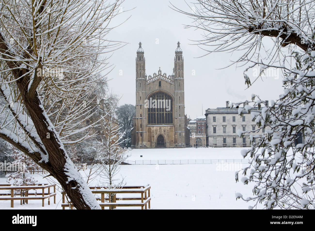 Cambridge Winter Snow Uni High Resolution Stock Photography and Images ...