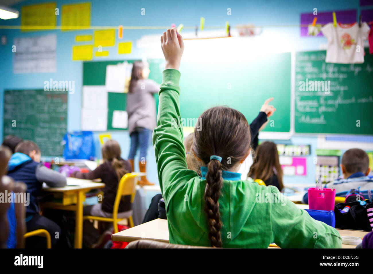 PRIMARY SCHOOL CLASS Stock Photo - Alamy
