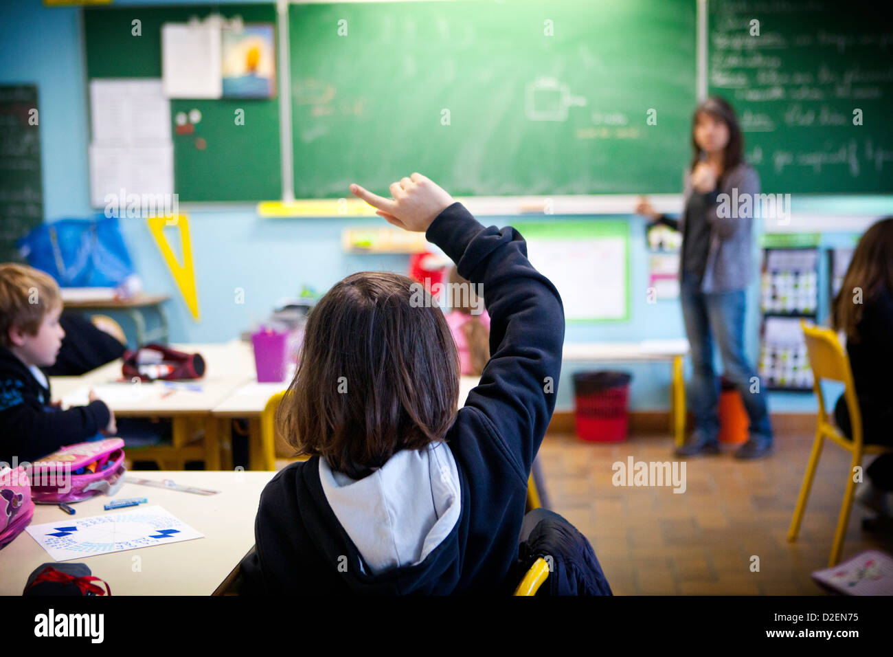 PRIMARY SCHOOL CLASS Stock Photo - Alamy