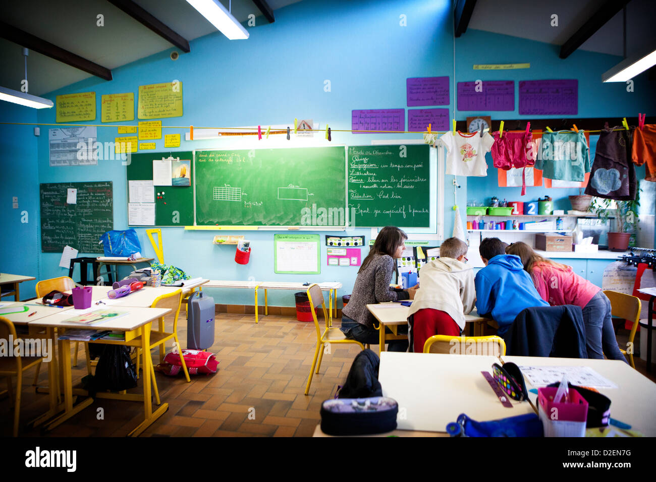 Primary school france hi-res stock photography and images - Alamy