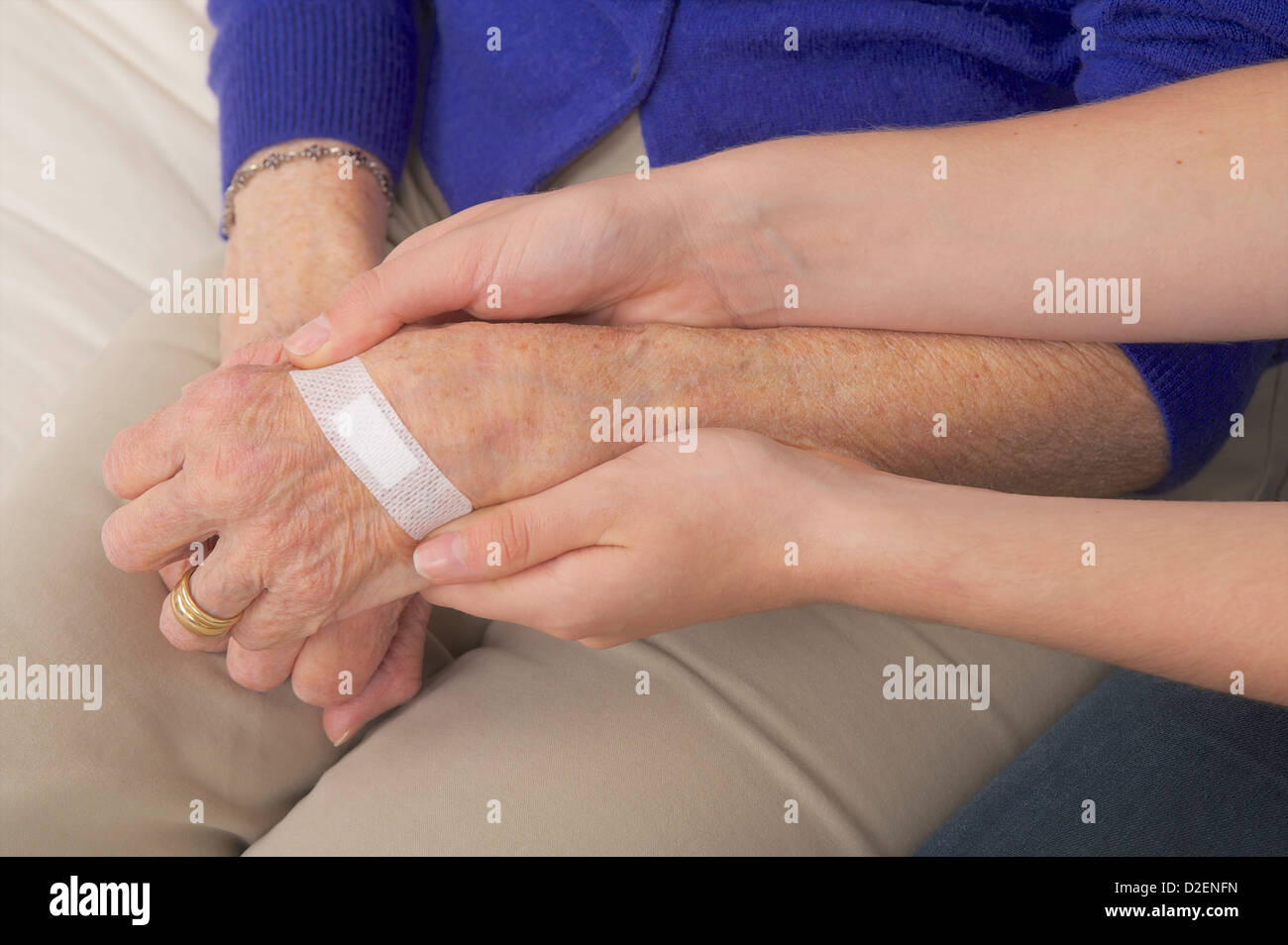 ELDERLY PERSON DRESSING Stock Photo - Alamy