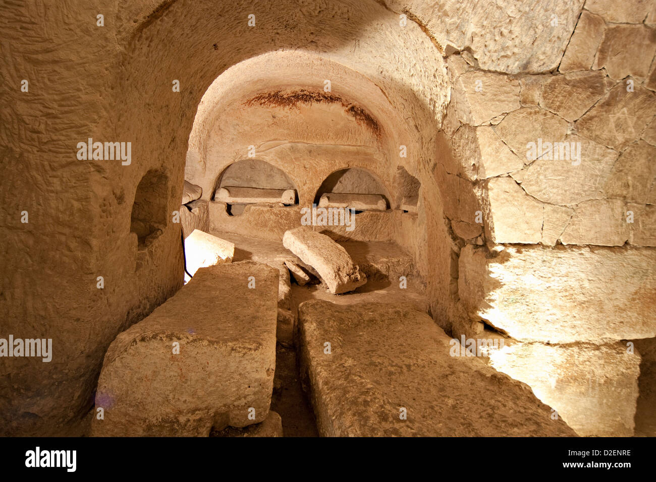 Israel, Beit Shearim, interior of a catacomb Stock Photo - Alamy