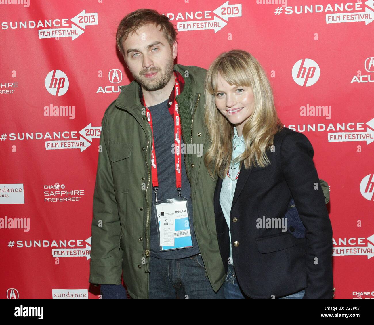 Calvin Reeder Lindsay Pulsipher arrivals RAMBLER Premiere 2013 Sundance ...