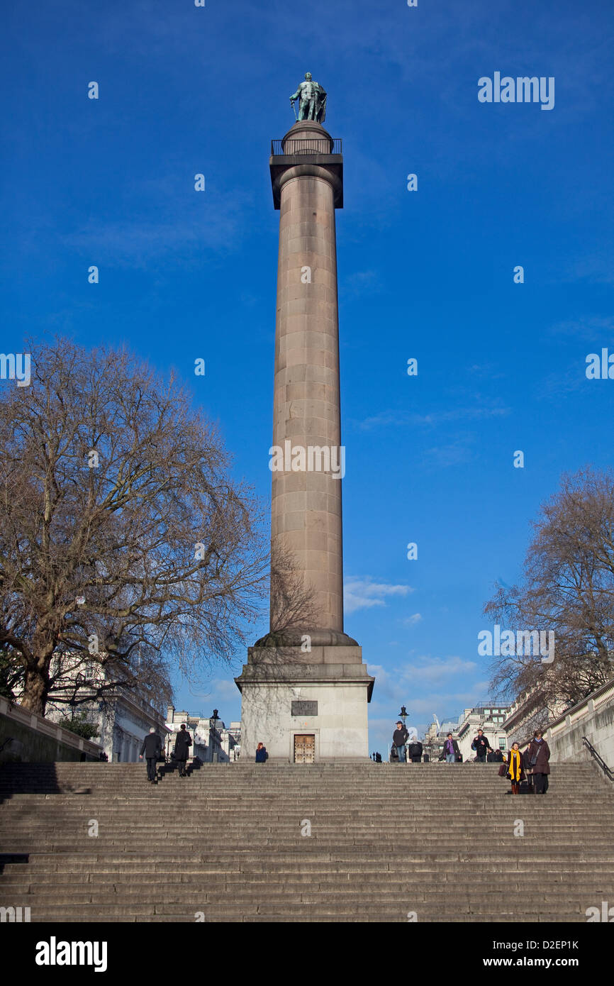 London, Waterloo Place The Duke of York's Column Stock Photo - Alamy