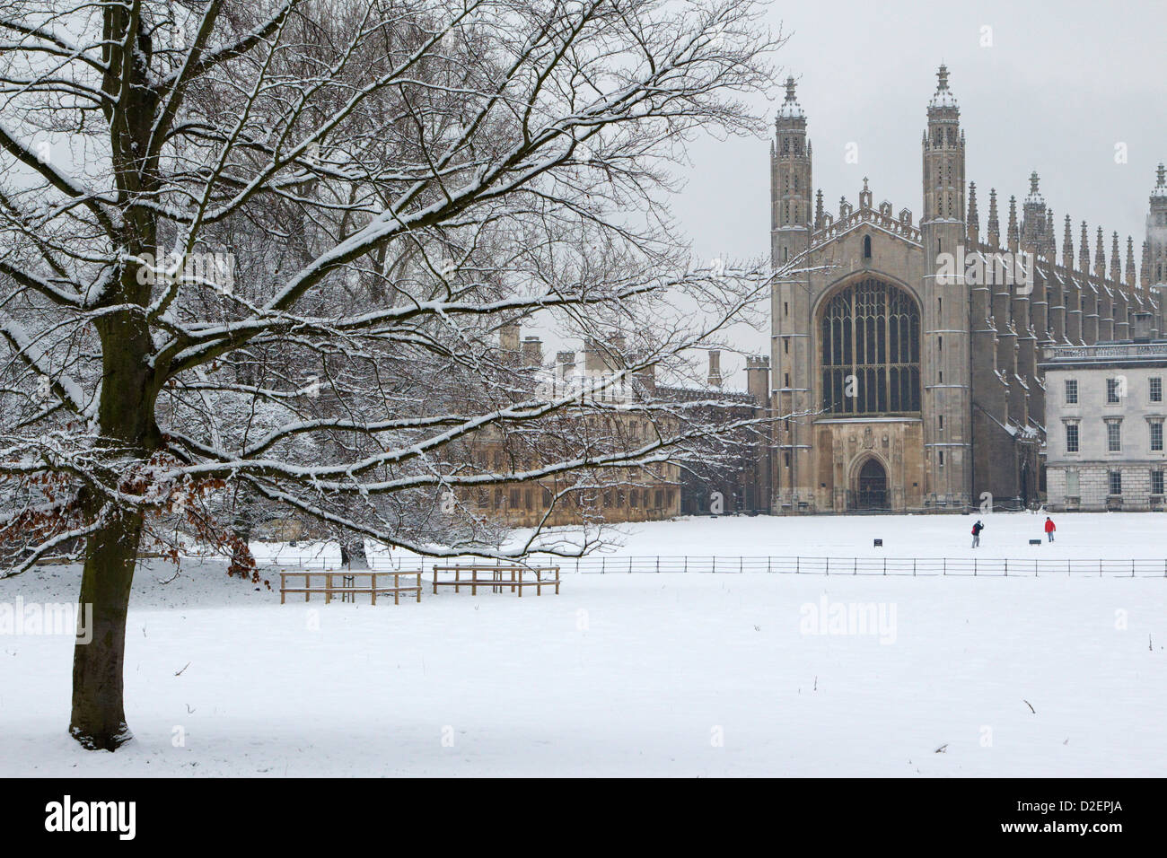 Cambridge winter snow uni hi-res stock photography and images - Alamy