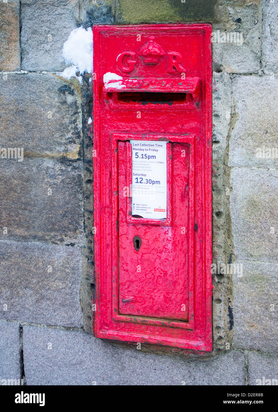 A traditional Red Post Box Stock Photo - Alamy