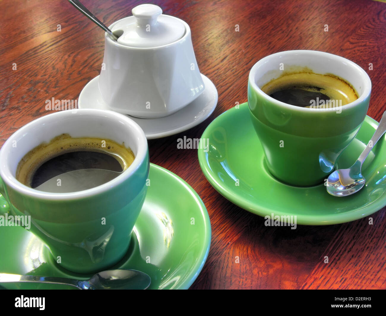 two coffee cups Stock Photo - Alamy
