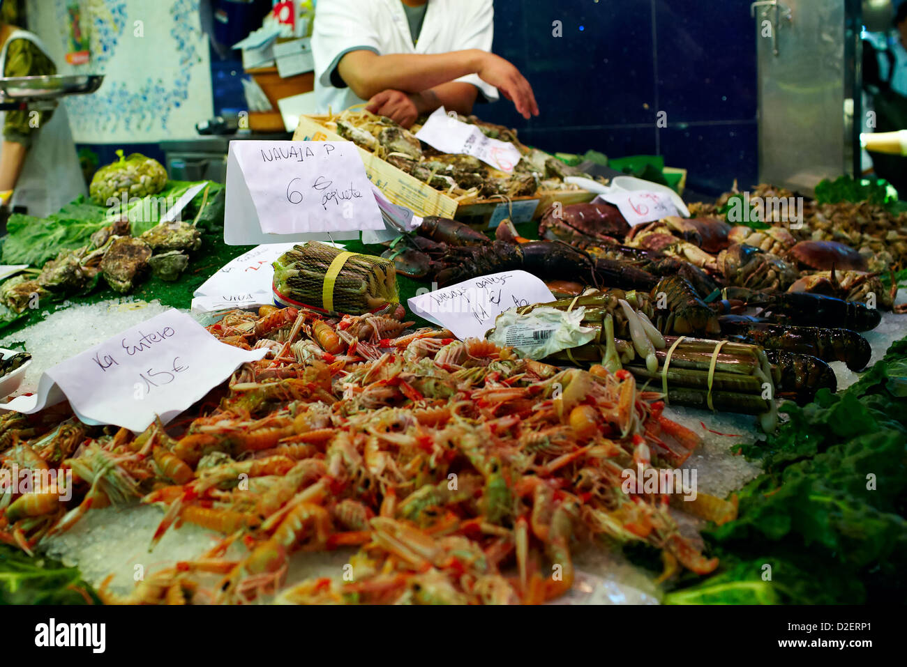 Sea food market Stock Photo - Alamy