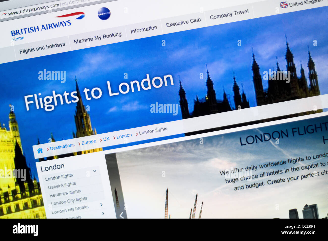 British airways logo hi-res stock photography and images - Alamy