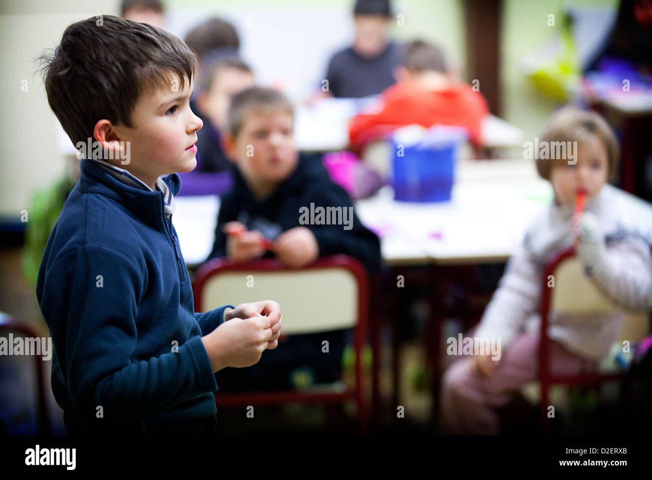 PRIMARY SCHOOL CLASS Stock Photo - Alamy