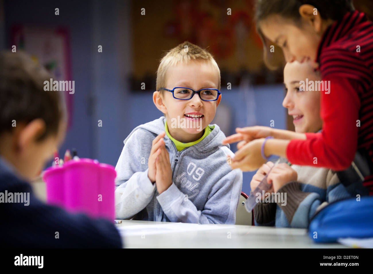 Grade 8 class discussion hi-res stock photography and images - Alamy