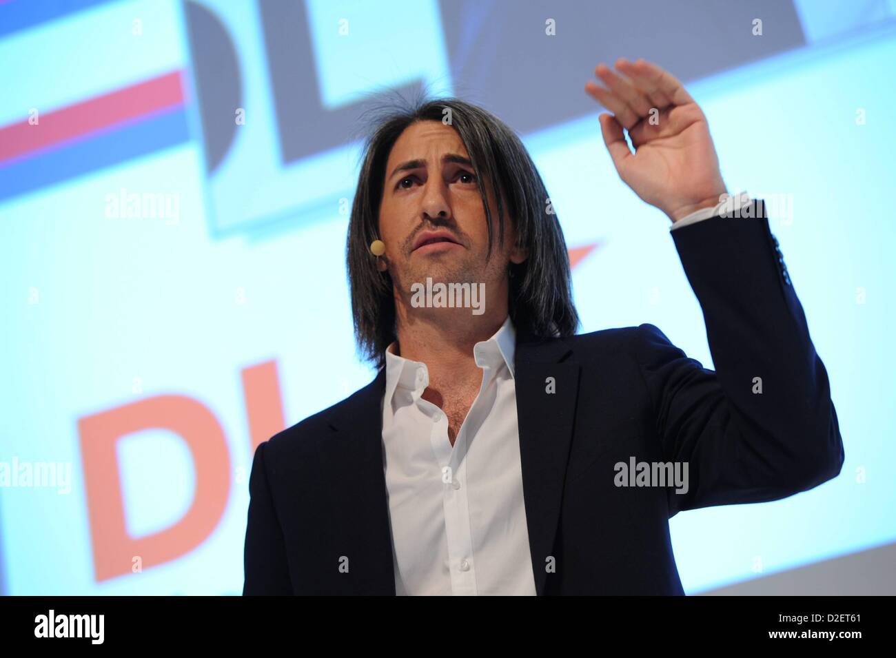 MUNICH/GERMANY - JANUARY 22: Moran Cerf (UCLA) speaks on the podium ...