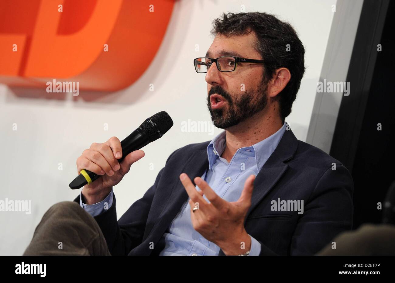 MUNICH/GERMANY - JANUARY 22: Paul van Zyl (Maiyet) speaks on the podium ...