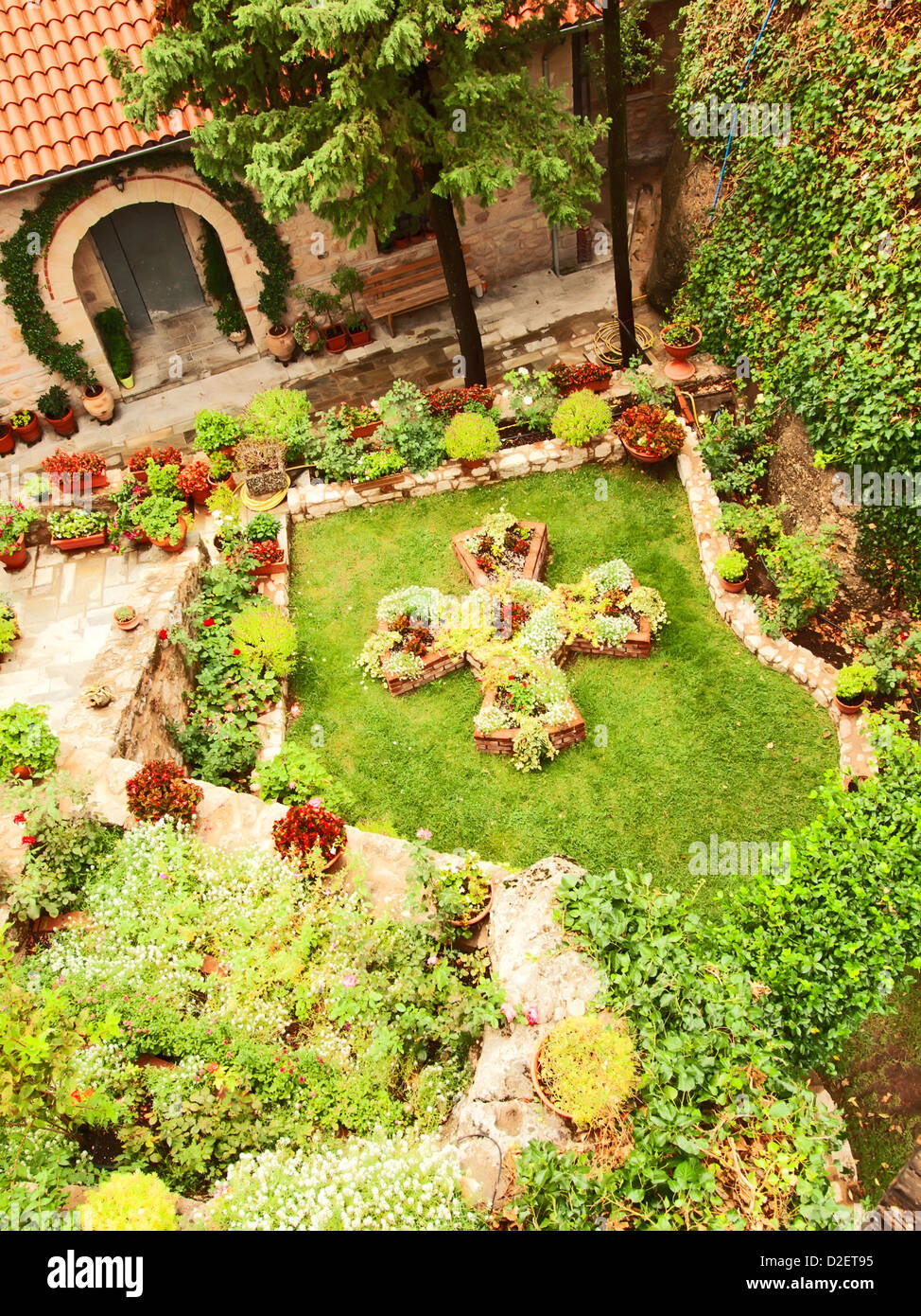 Monastery garden monk hi-res stock photography and images - Alamy