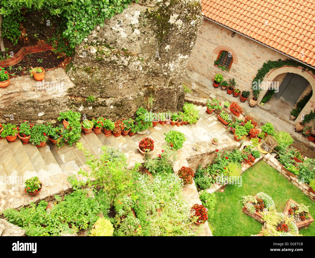Monastery garden monk hi-res stock photography and images - Alamy