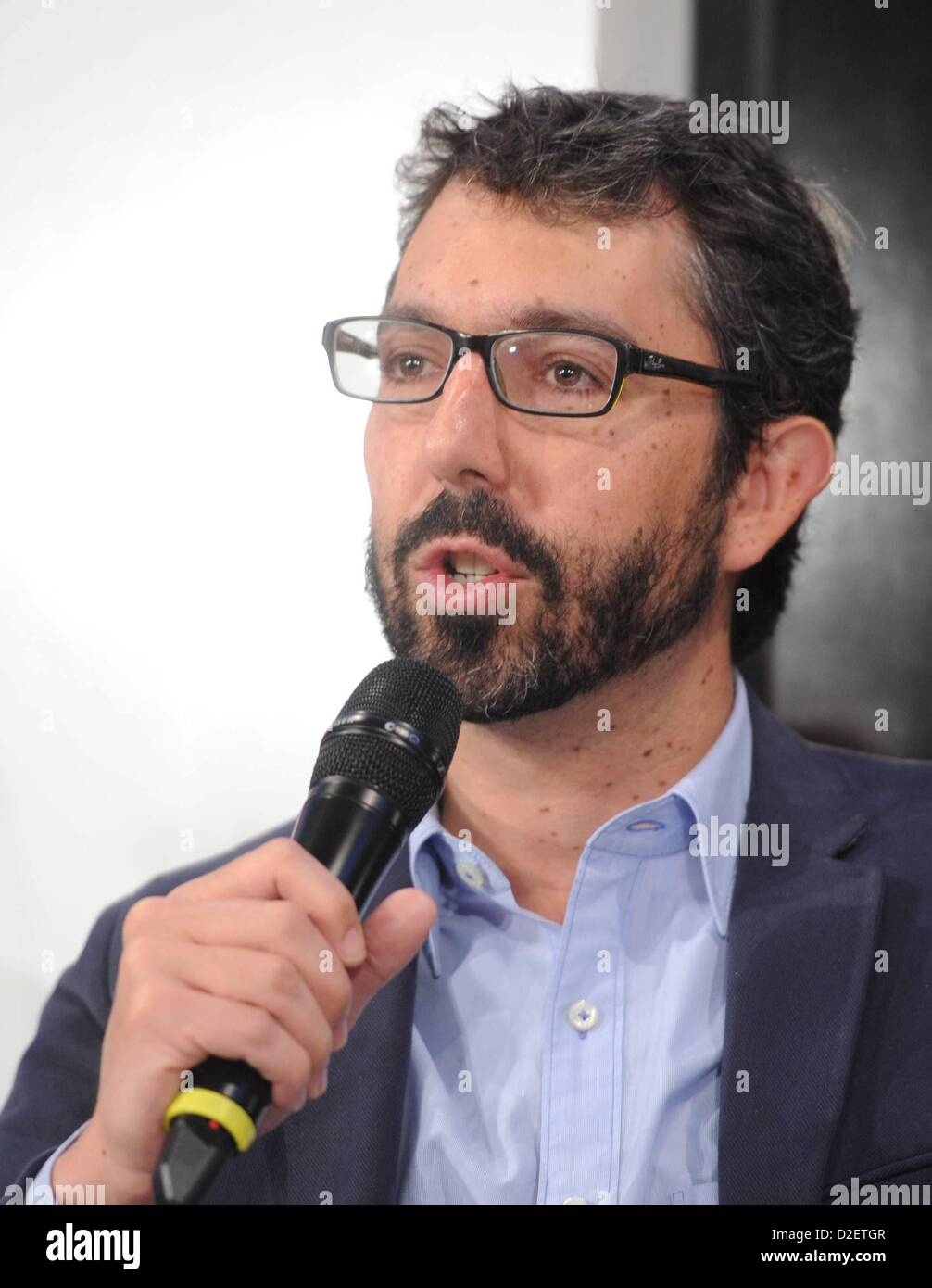 MUNICH/GERMANY - JANUARY 22: Paul van Zyl (Maiyet) speaks on the podium ...