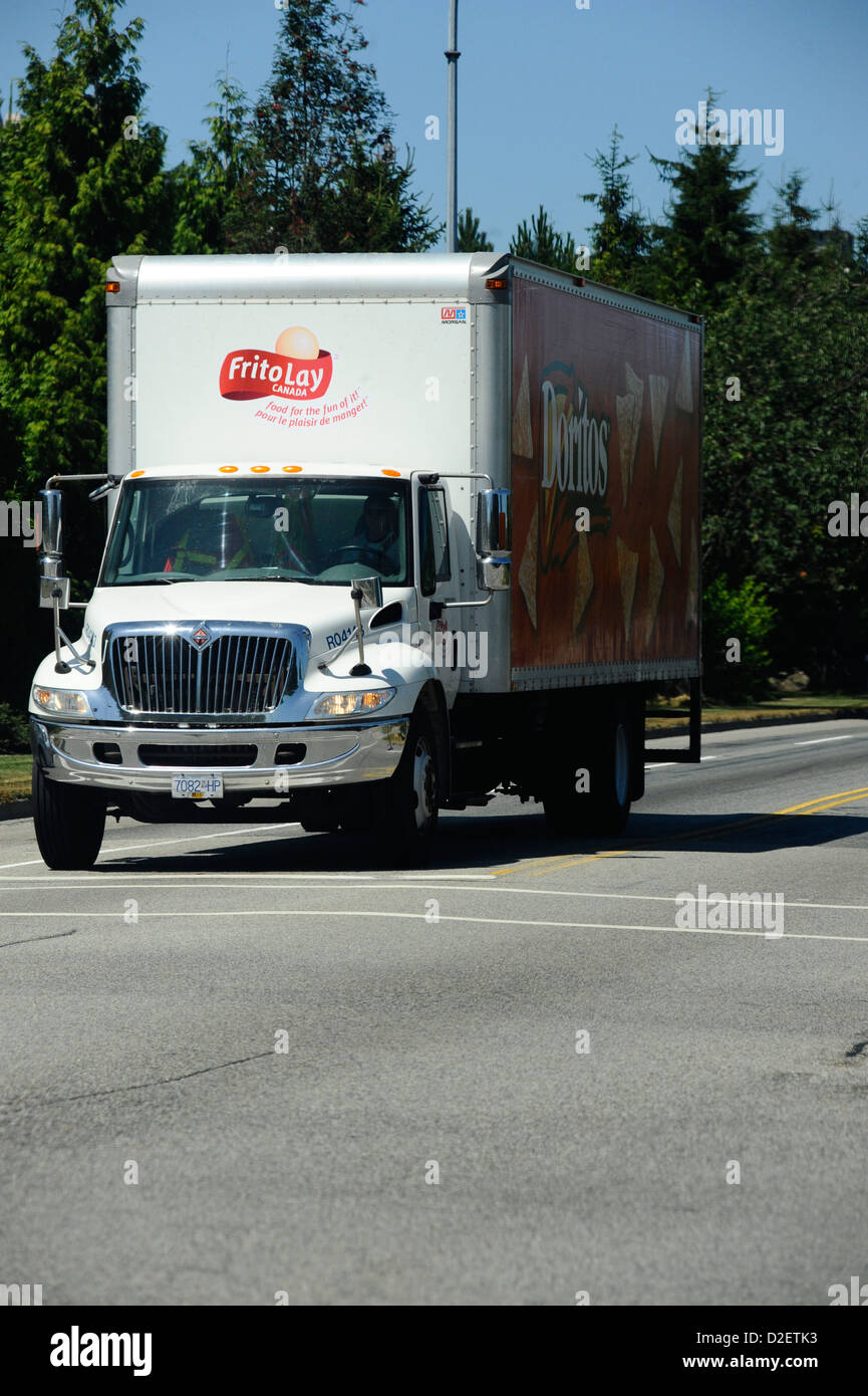Fritolay delivery truck in Vancouver Stock Photo - Alamy