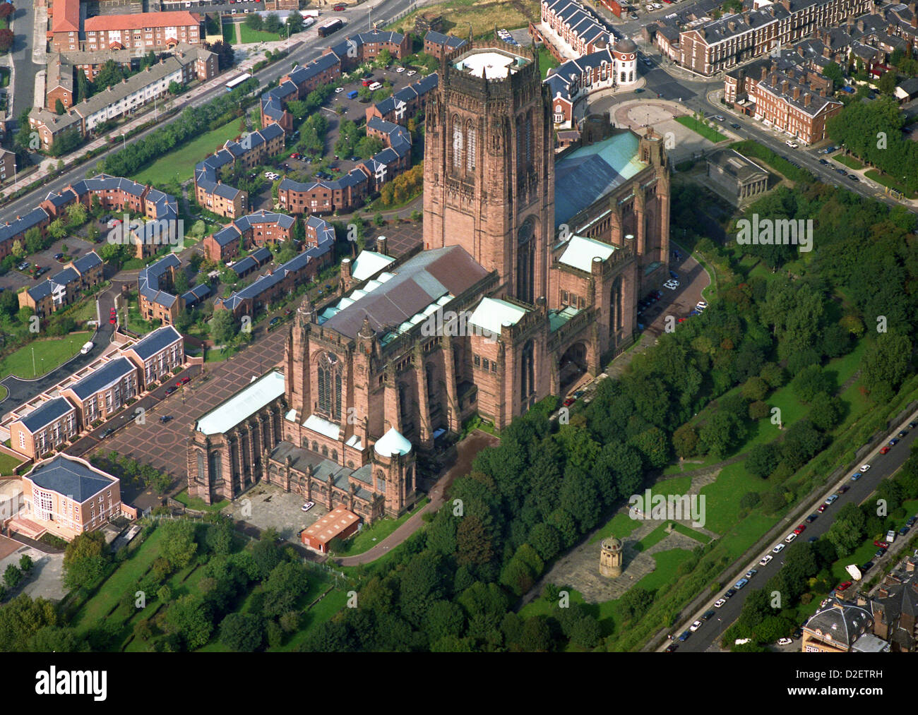 Liverpool cathedral aerial hi-res stock photography and images - Alamy