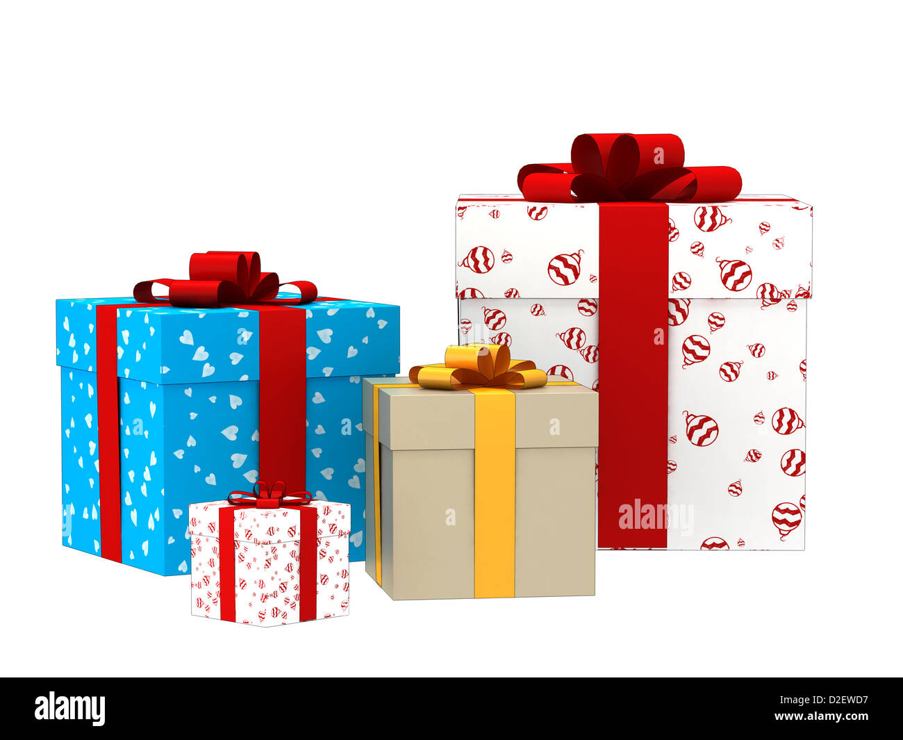 3d gift boxes for all celebration Stock Photo - Alamy