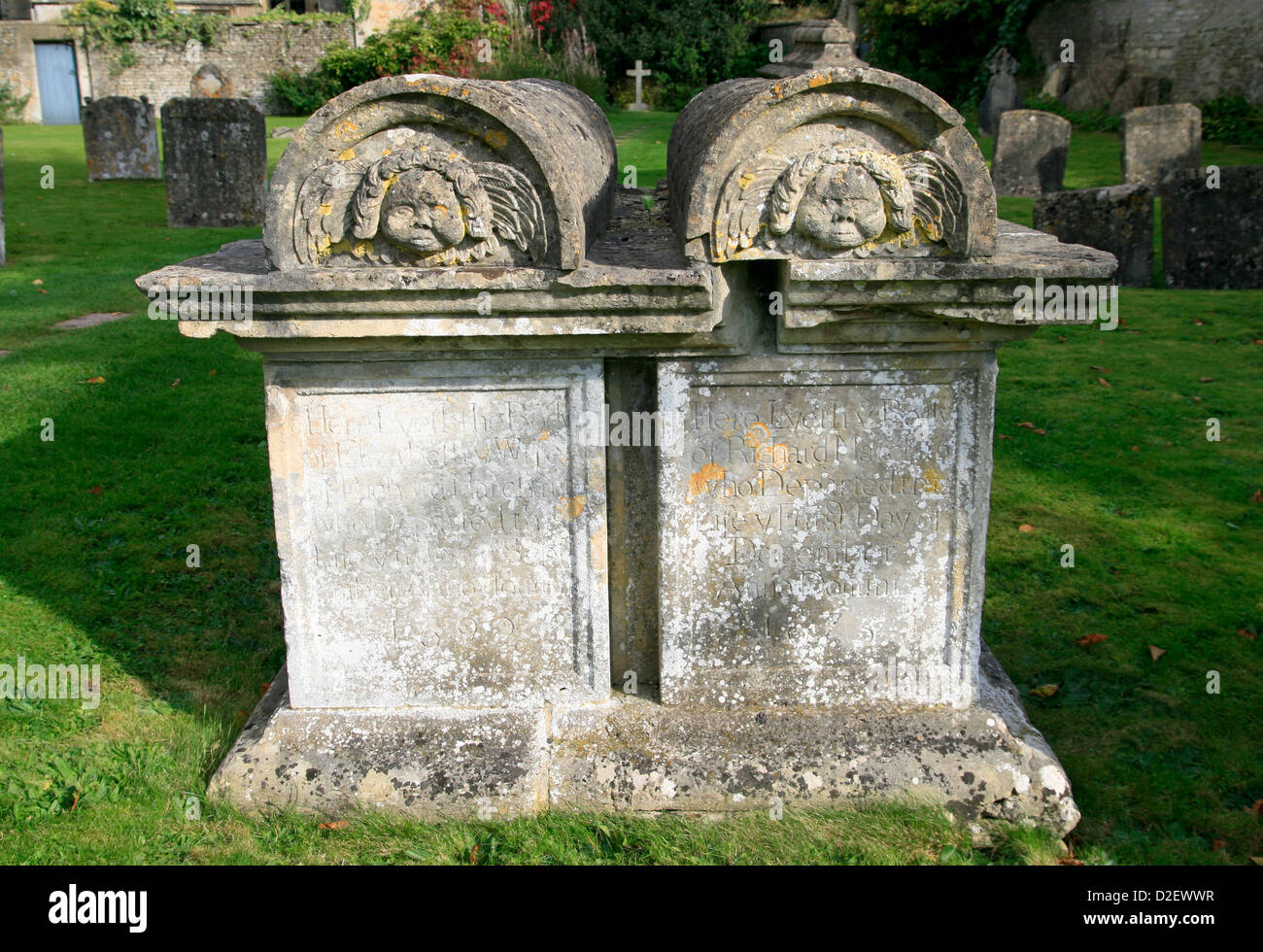 woolsack or bale tombs Bibury Gloucestershire England UK Stock Photo ...