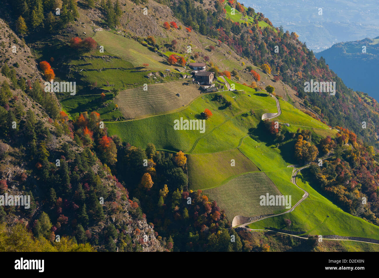 colorful landscape the South Tyrolean fall Stock Photo - Alamy