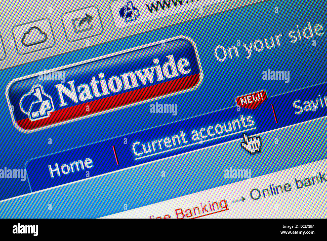 Nationwide logo and website close up Stock Photo - Alamy